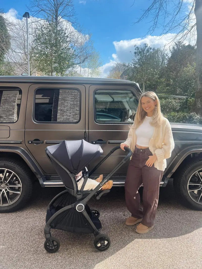 Molly-Mae Hague Strolls with iCandy Pushchair | Little Peas